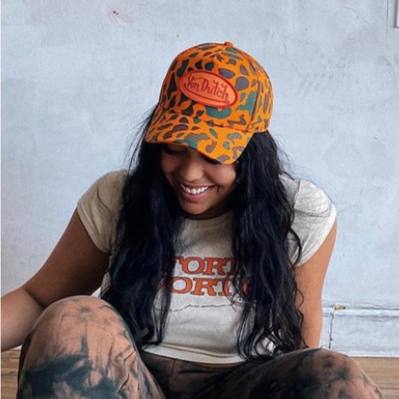 Von Dutch | Accessories | Von Dutch Orange Camo Trucker Hat New With ...